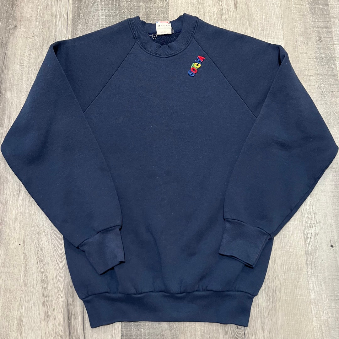 Vintage GOTCHA Sun Faded Navy Blue 80s Crewneck USA Sweatshirt - Etsy