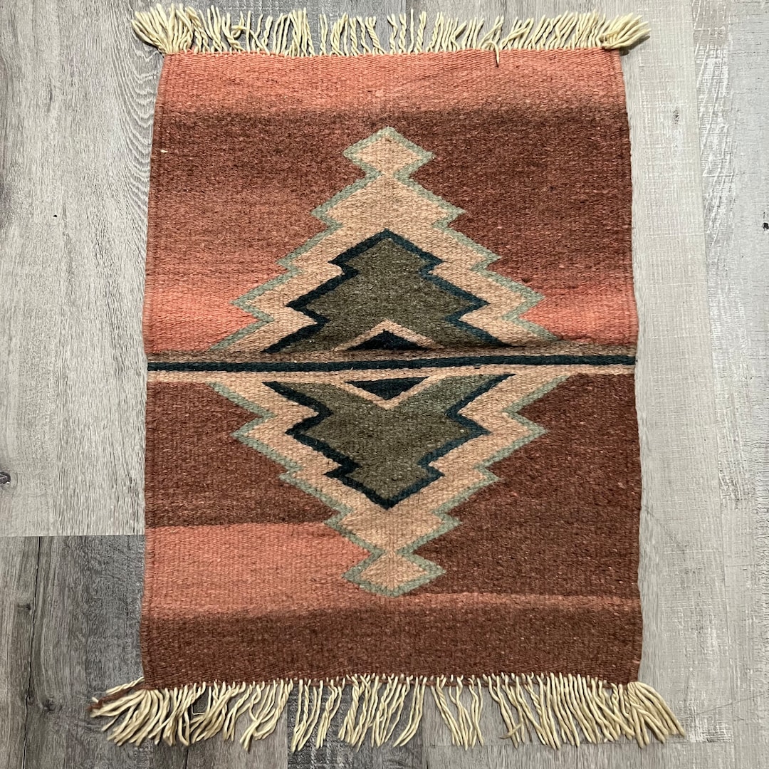 VTG Native American Woven Wool Aztec Pastel Split Arrow - Etsy