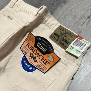 NOS Vintage 80s 90s Jordache Relaxed Fit Beige/cream Baggy Denim Jeans ...