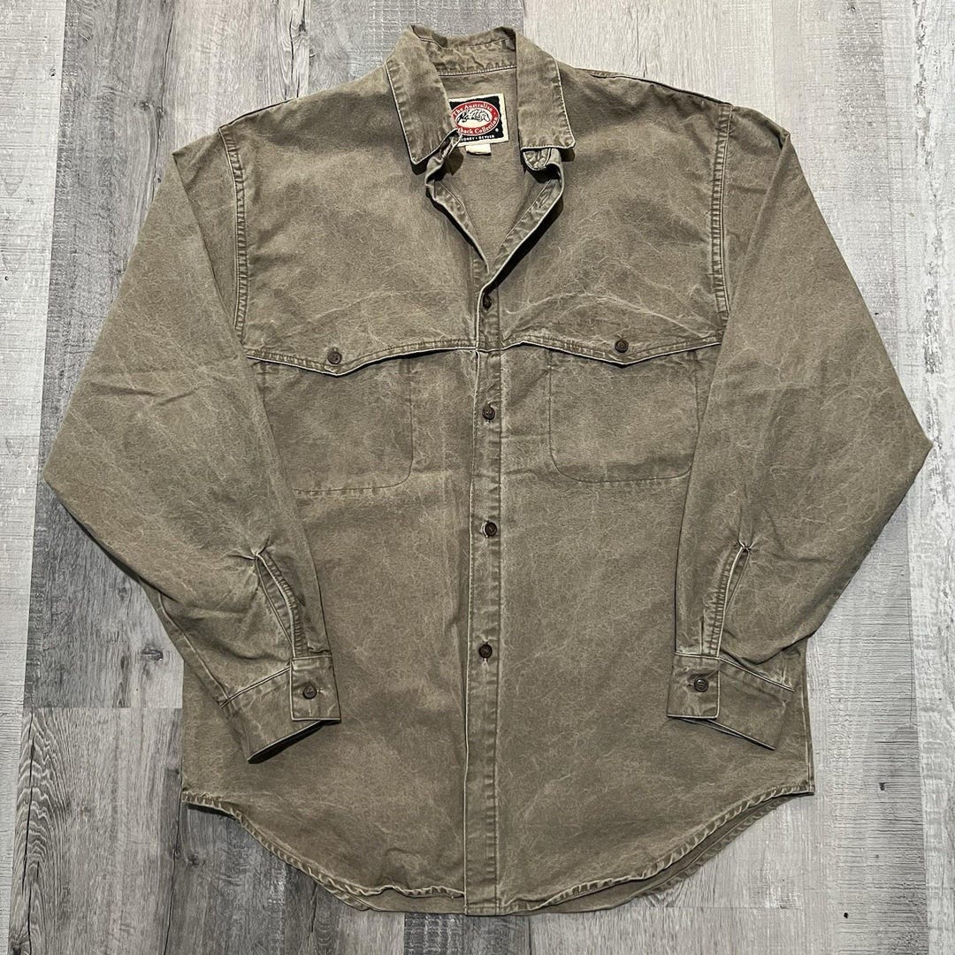 The Australian Outback Collection Shirt Brown Button Down Safari ...