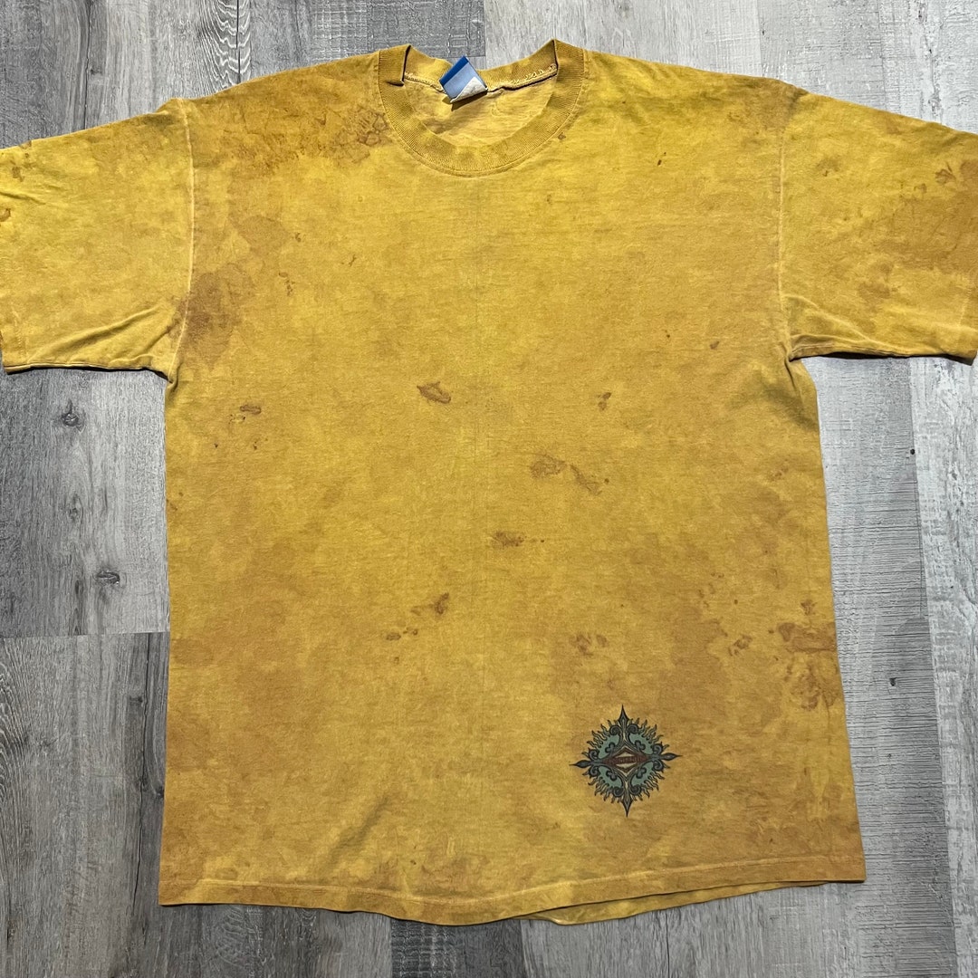 Vintage Ocean Pacific 1980s Patina Yellow Surf Beach Skater T Shirt XL ...