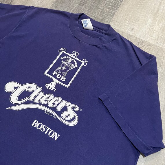 Vintage CHEERS Boston Indigo 80s Bull & Finch Pub 198… - Gem