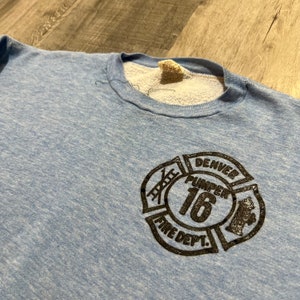 VTG 1970s Denver Fire Departement Pumper 16 Russell Athletic Sweatshirt ...