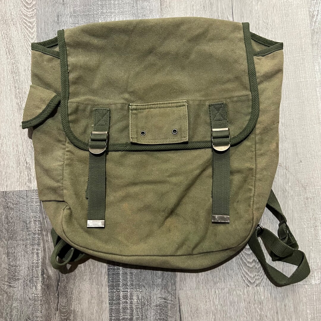 Gap Canvas Military Safari Travel US Expedition ACRO Vtg Stenciled ...