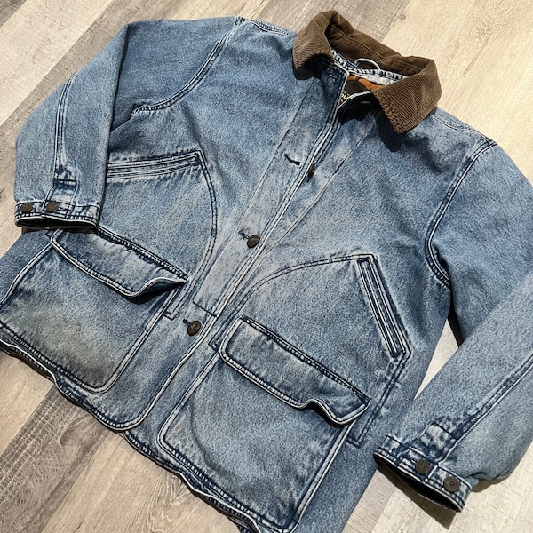 Denim Lined Barn Coat - Etsy