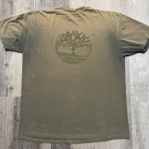 VTG Timberland Weather Gear 90s Sun Faded Green Singl… - Gem