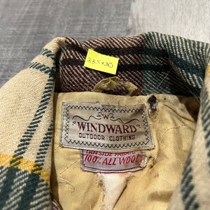 VTG 1950s Windward 100% Wool Green/brown Plaid Heavy Outdoor Jacket - Etsy