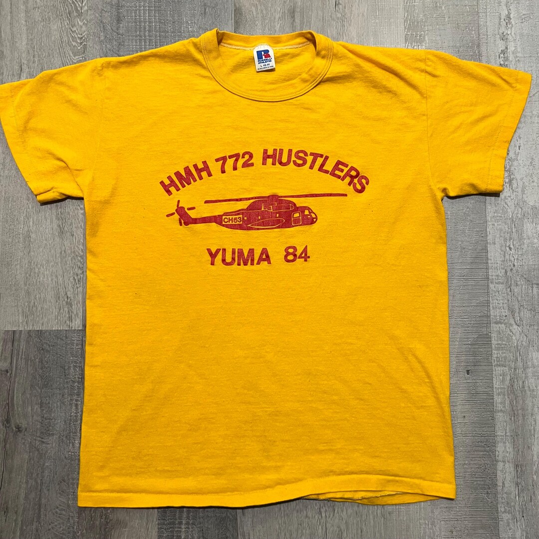 Vintage HMH-772 USMC Helicopter Squadron Yellow Yuma '84 Military ...