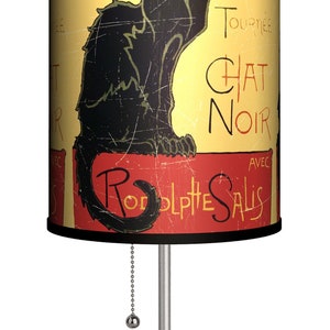Vintage Cat Noir Table Lamp Cat Lamps Artistic Lamps | Etsy