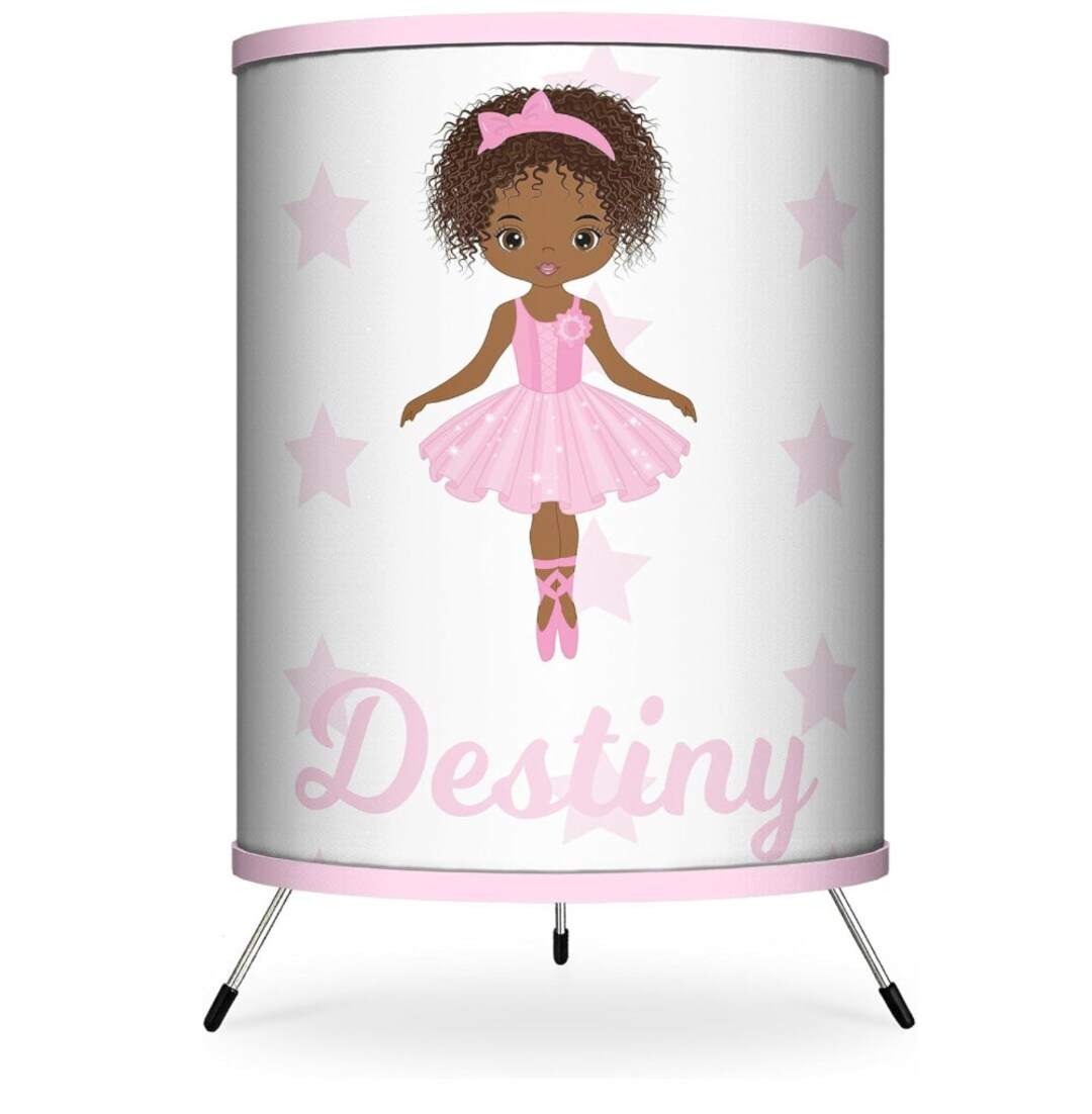 Custom Name Lamp Shade With Ballerina Girl Lamps for Nightstand Lamp ...