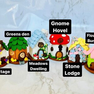 Easter Village Houses, Miniature Fairy House, Mini Garden Decor, Fairy ...