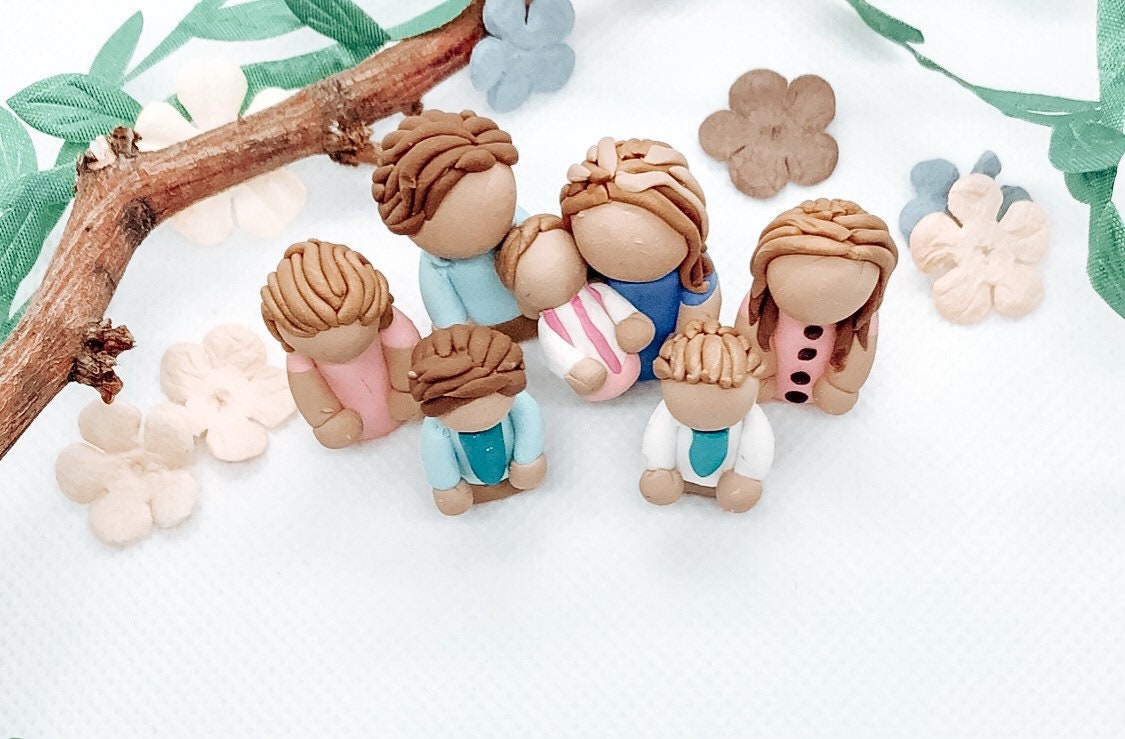 Custom Family Decor clay family sculpture family decor for | Etsy