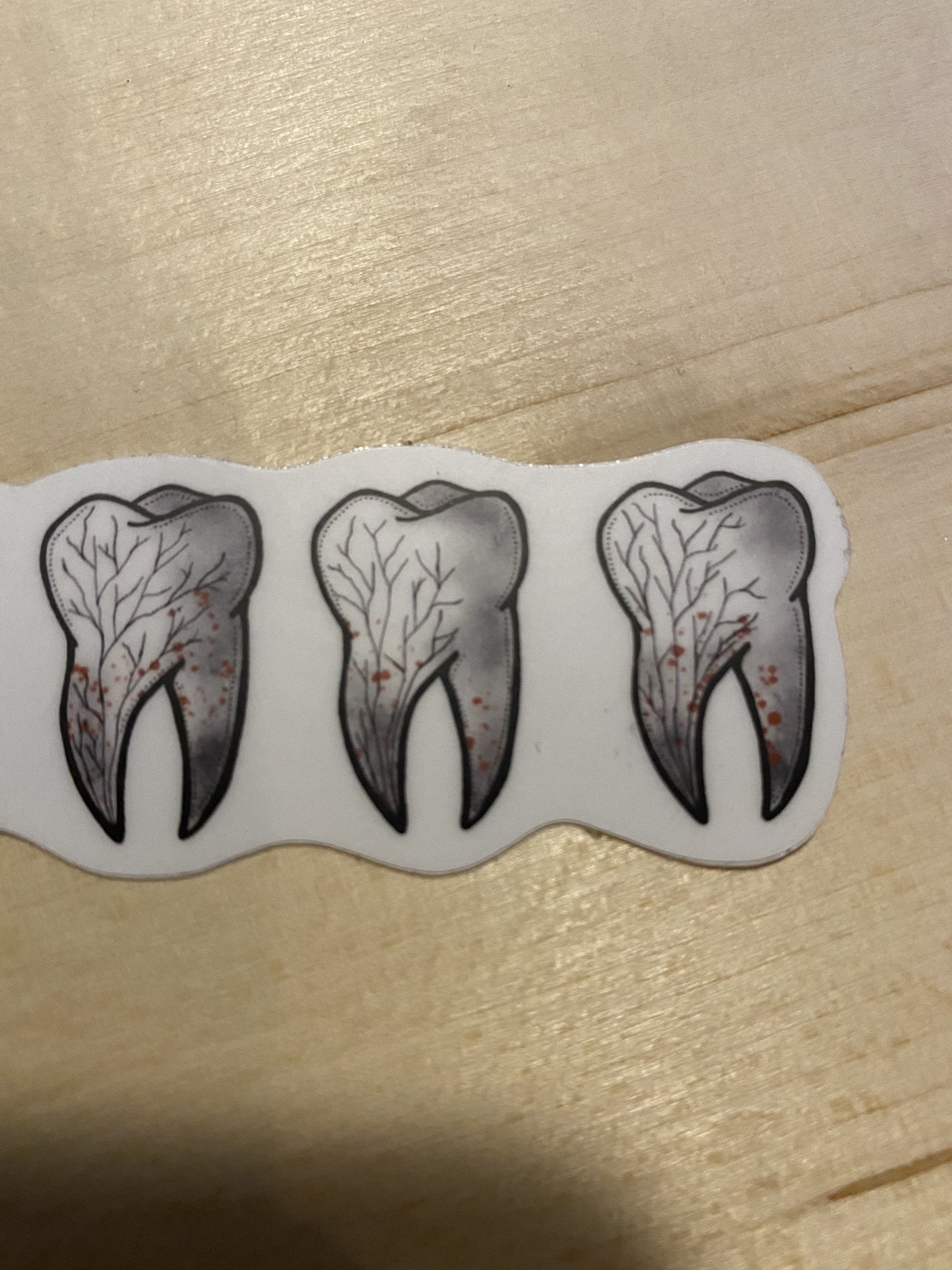 Creepy Bloody Molar Tooth Dental Gifts Dental Accessories RDH Gift ...