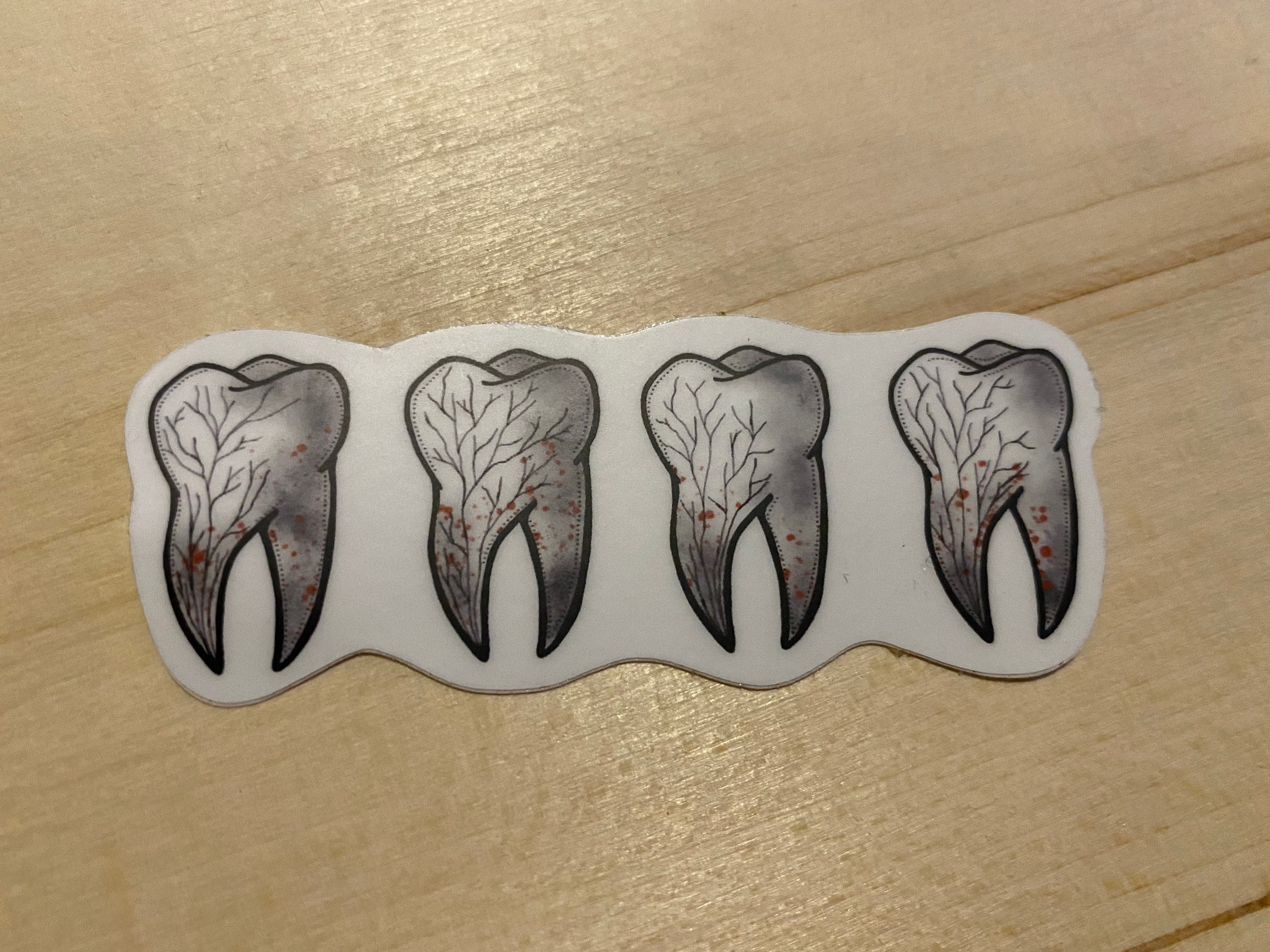 Creepy Bloody Molar Tooth Dental Gifts Dental Accessories - Etsy