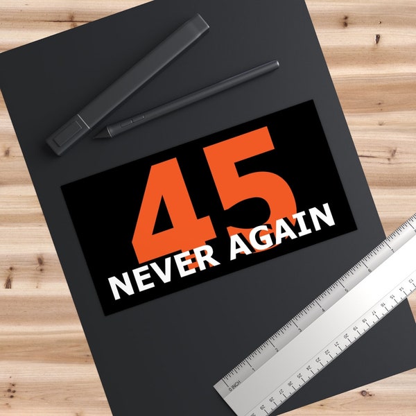 Never Again Bumper Sticker - Etsy
