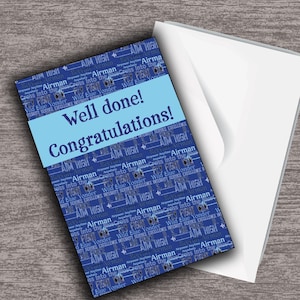 Air Force Congratulations Card - Etsy