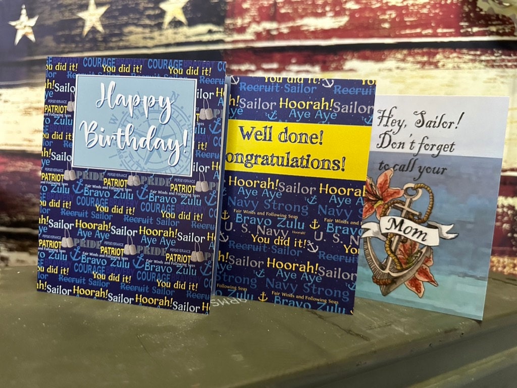 Navy Congratulations Card - Etsy