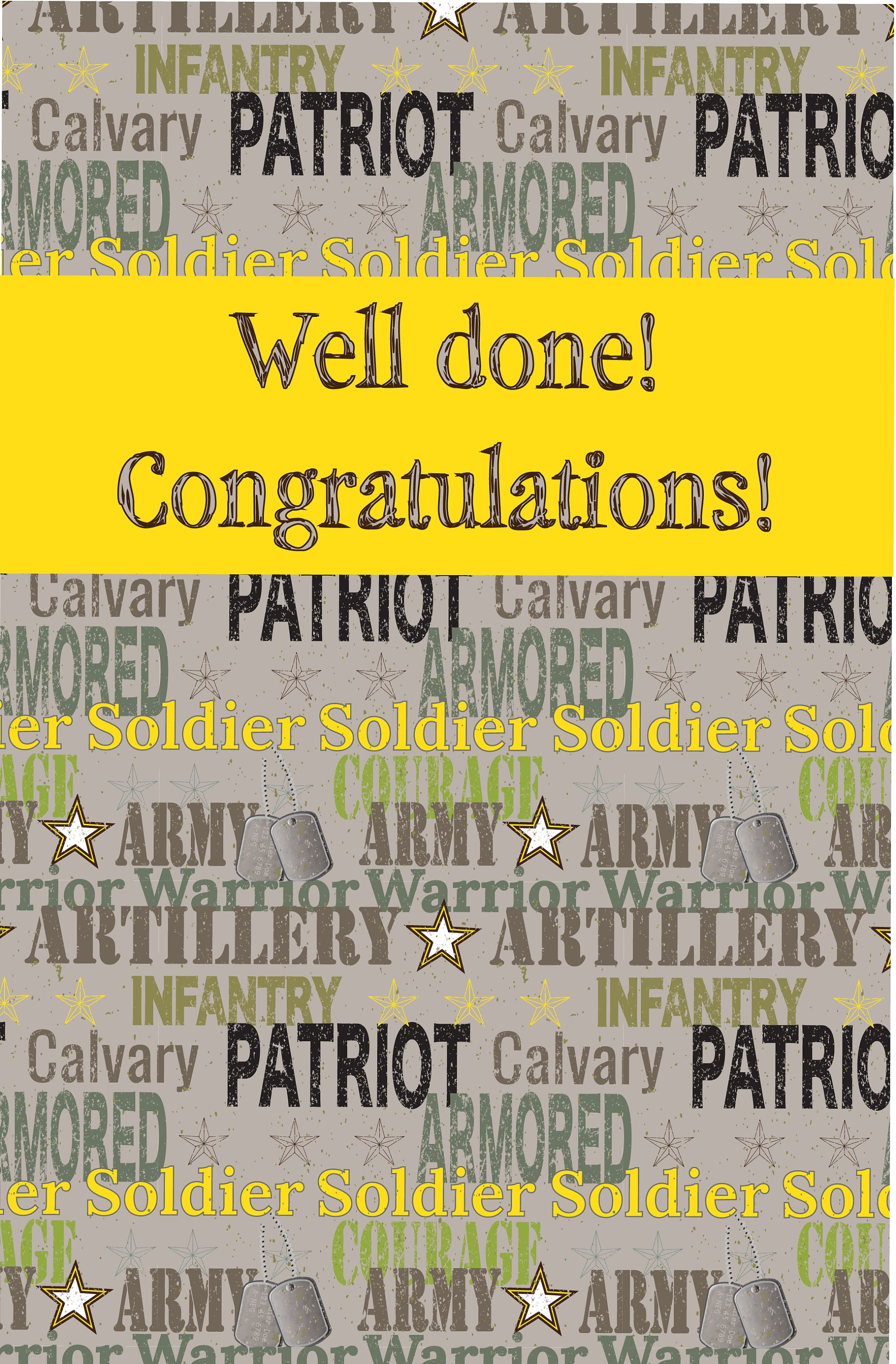 Army Congratulations Card - Etsy