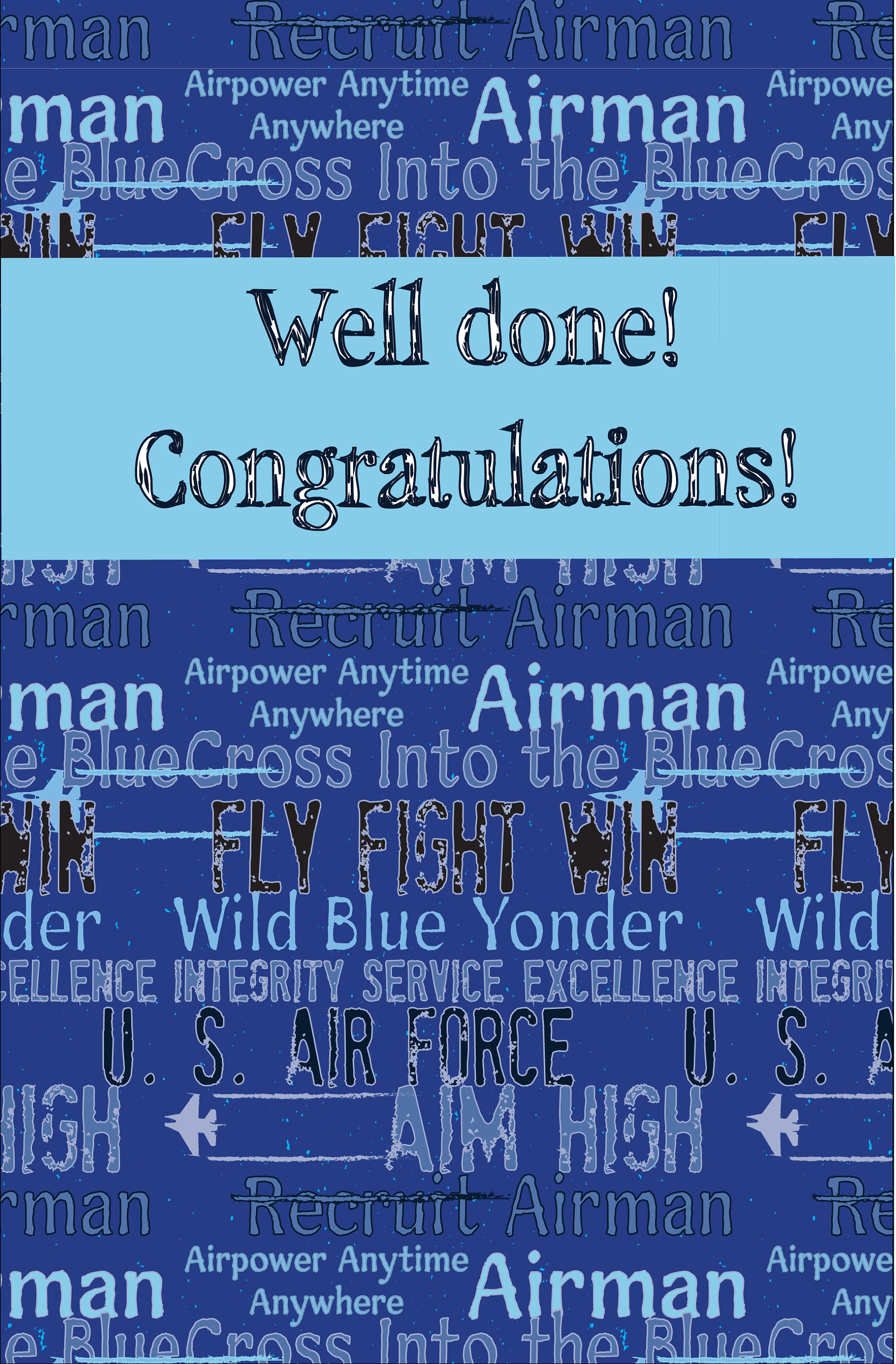 Air Force Congratulations Card - Etsy