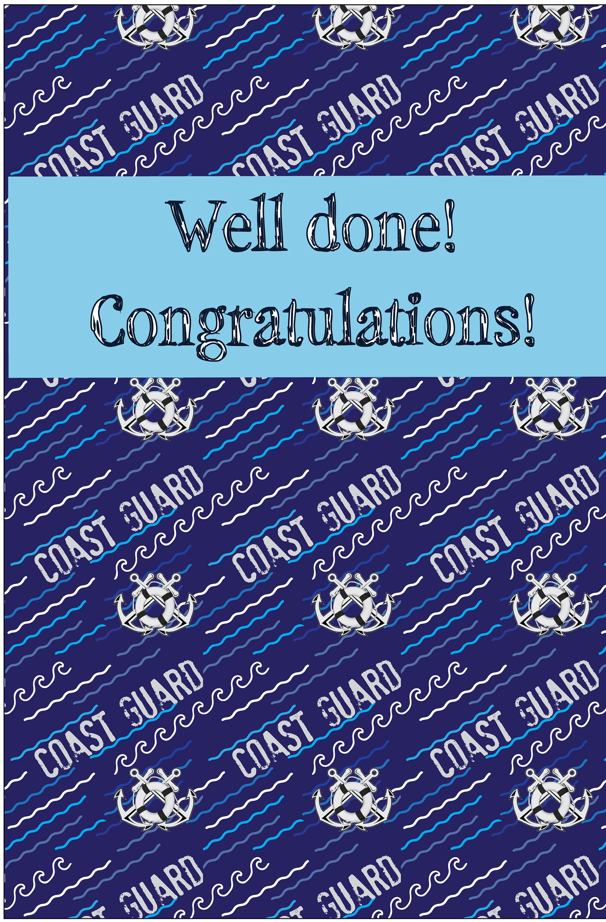 Coast Guard Congratulations Card - Etsy