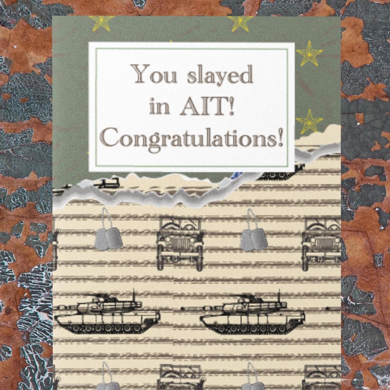 Graduation Card Army - Etsy