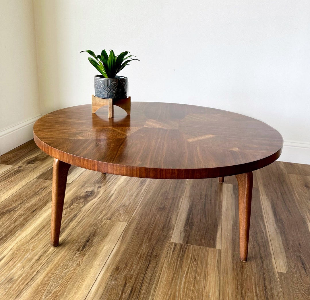 SOLD Mid Century Modern Coffee Table, Lane Coffee Table, Round Coffee ...