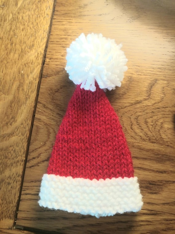 Knitting Pattern Mini Santa Hat beginner Friendly - Etsy