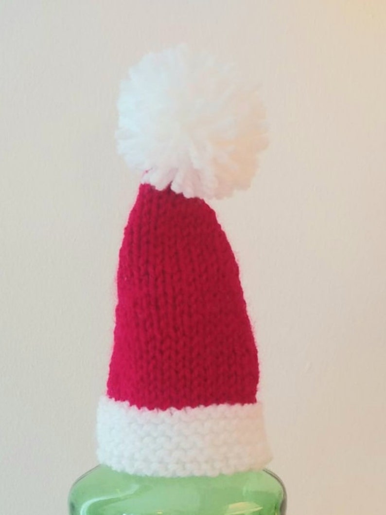 Knitting Pattern Mini Santa Hat (beginner Friendly) - Etsy