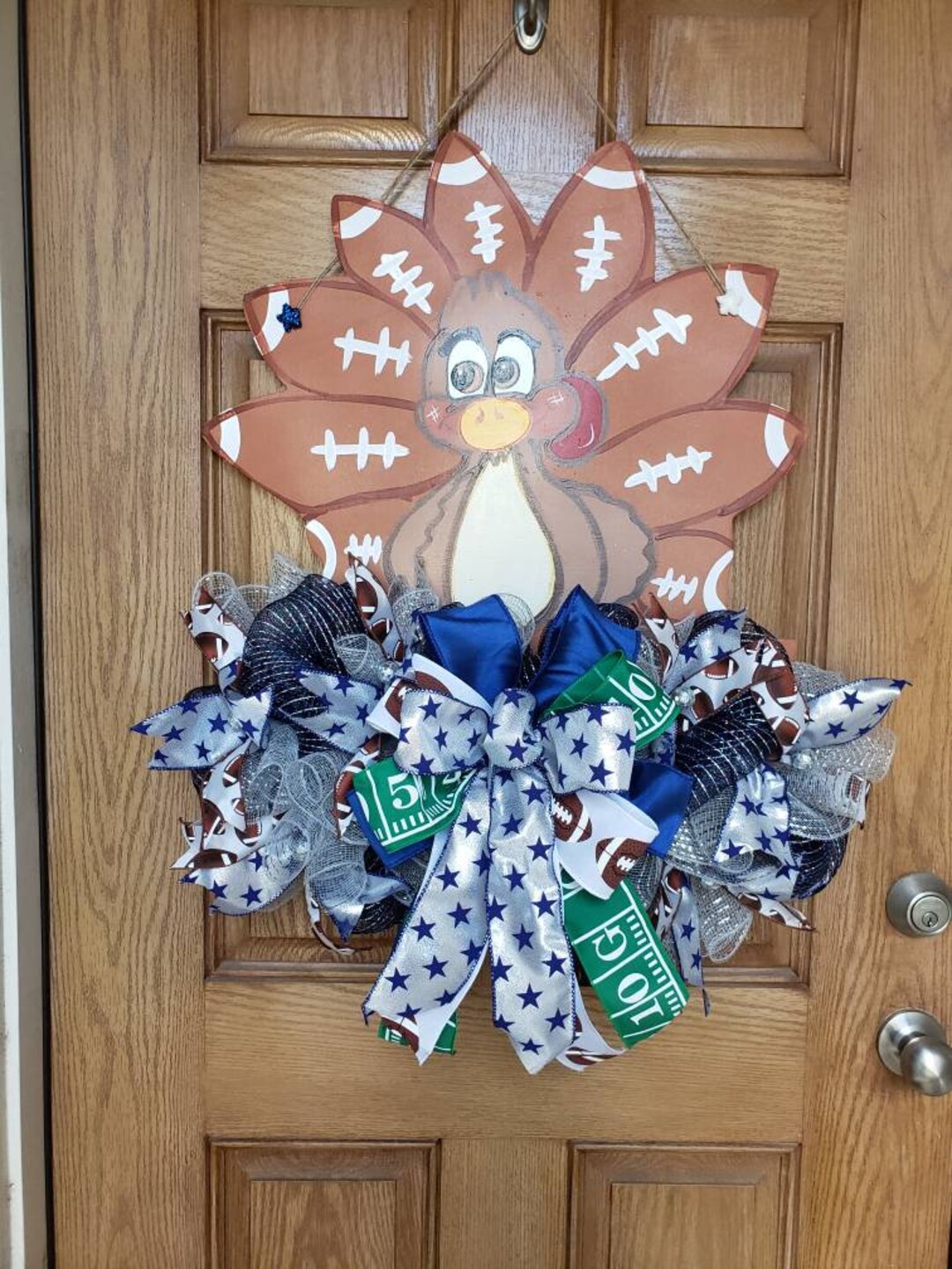 Thanksgiving Fall October Football Turkey Man Cave - Etsy