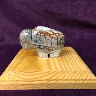 Picasso Marble Stone Bison/buffalo "micro" - Etsy