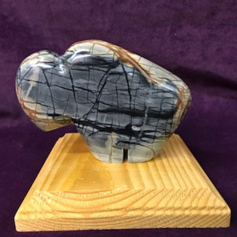 Picasso Marble Stone Bison/buffalo small - Etsy