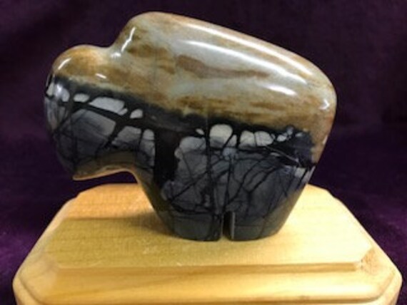 Picasso Marble Stone Bison mini - Etsy