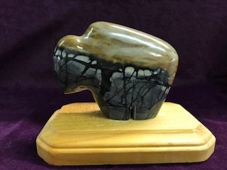 Picasso Marble Stone Bison mini - Etsy