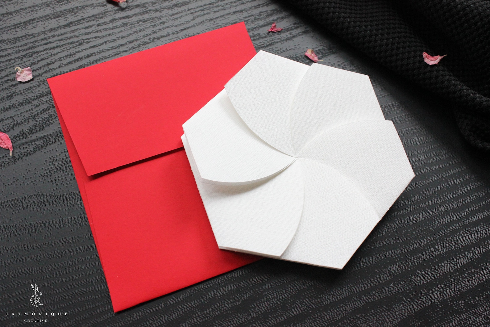 Wedding Invitation Origami Sleeve and Handmade Envelope | Etsy