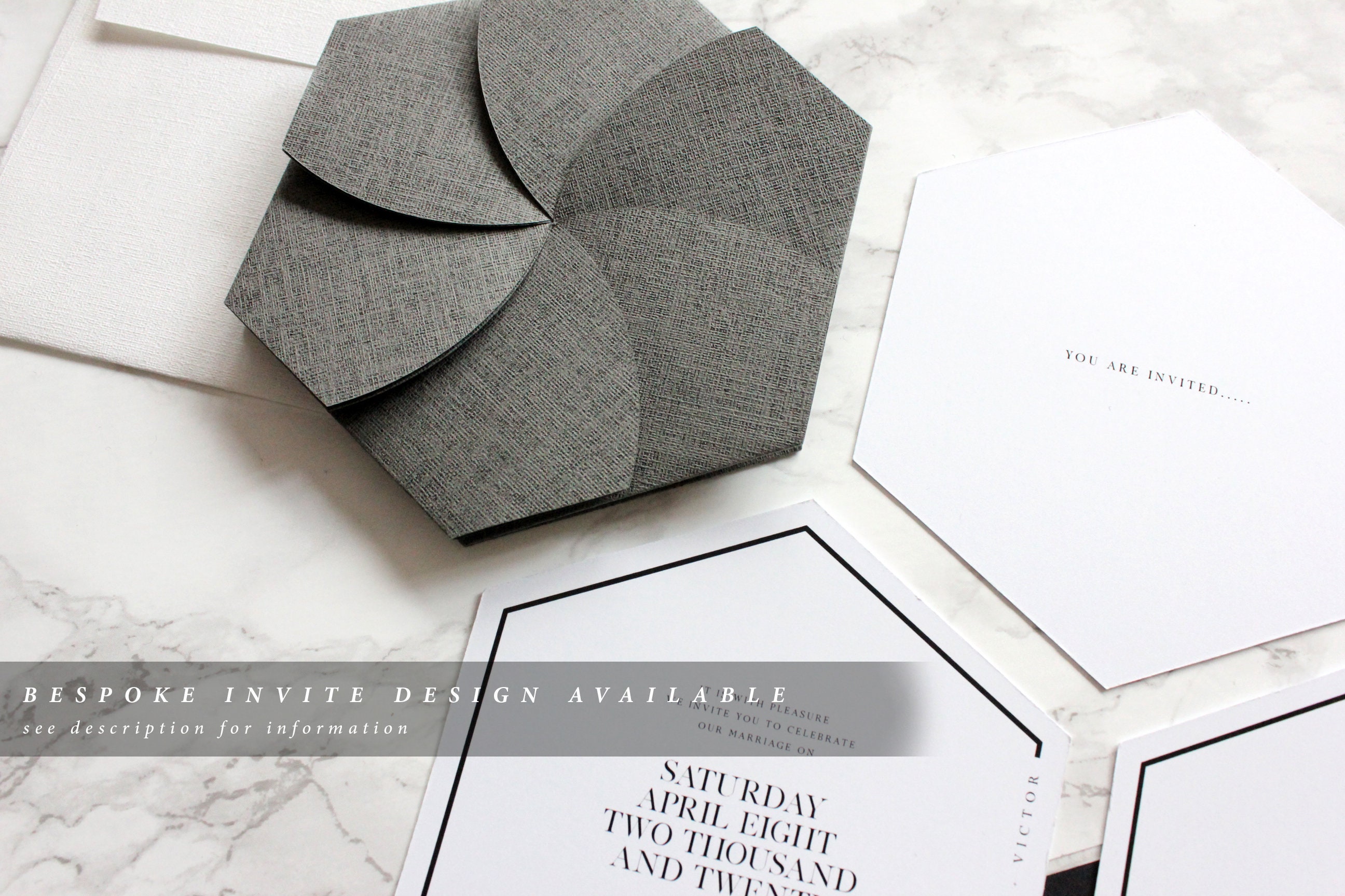 Wedding Invitation Origami Sleeve and Handmade Envelope | Unique ...