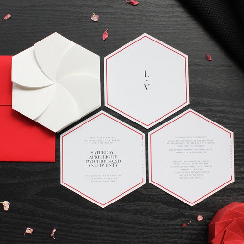 Origami Invitation Wedding Invitation Sleeve and Envelope - Etsy