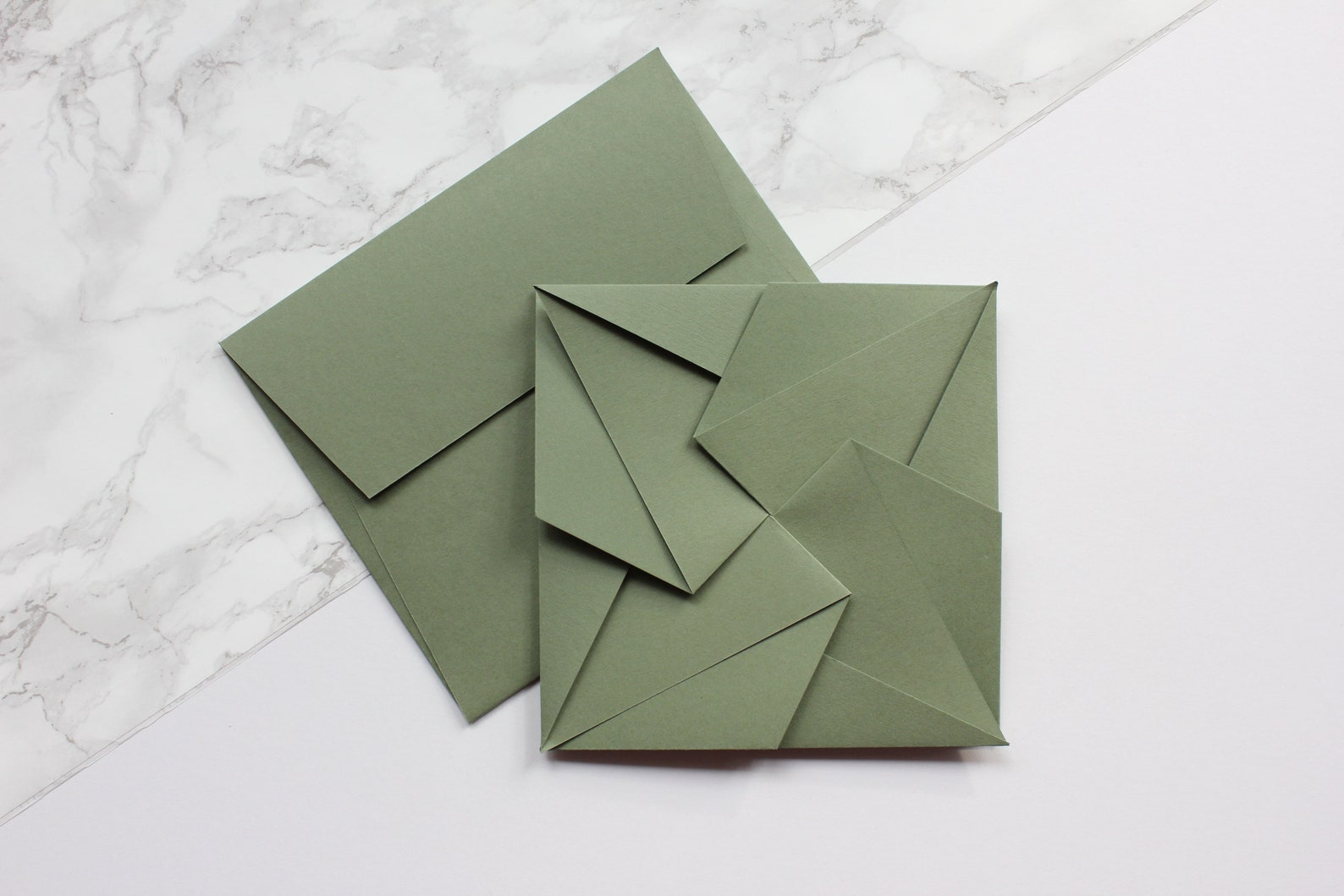 Luxury Wedding Invitation Origami Invitation Set Unique Invitation ...