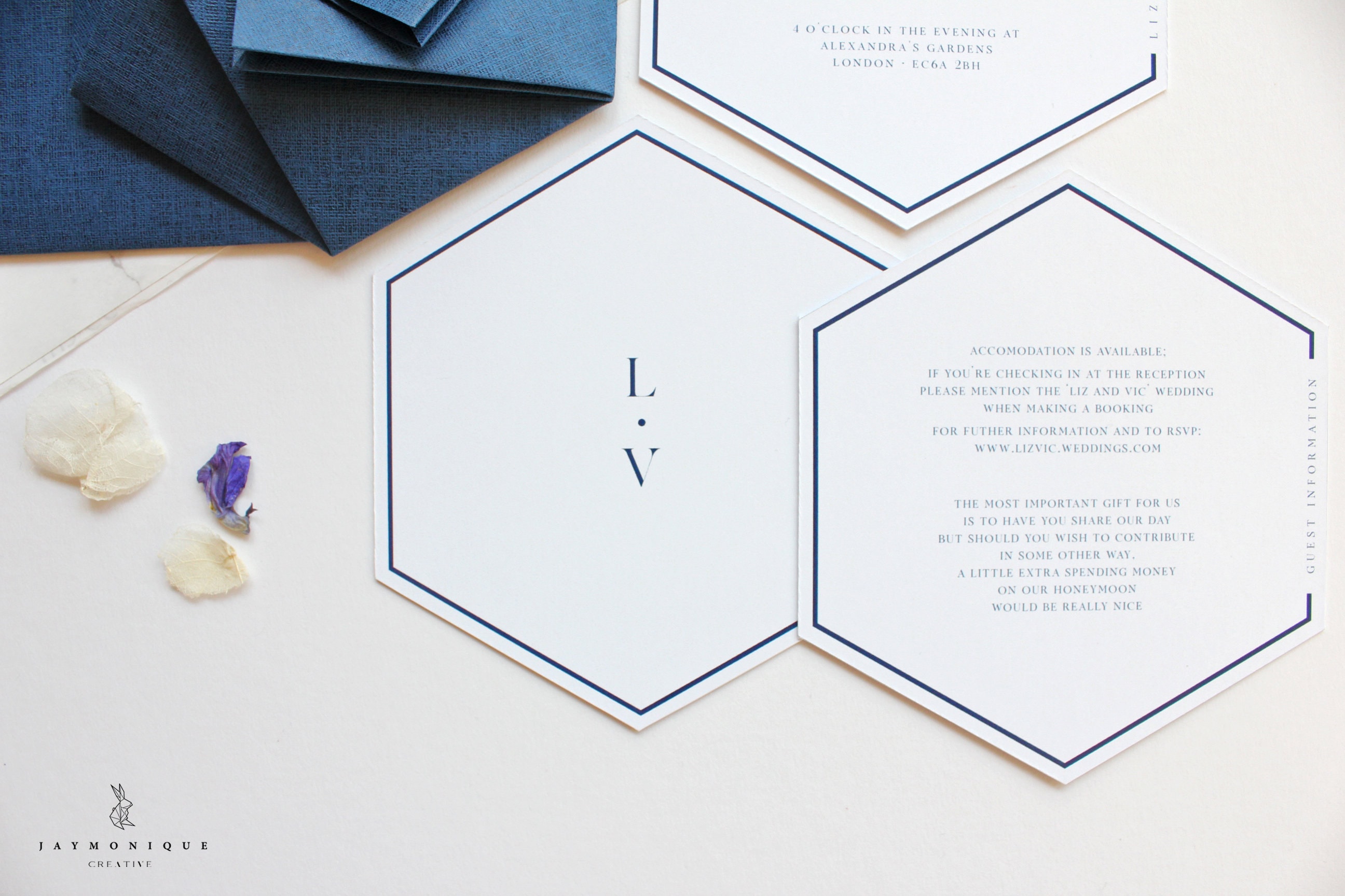 Wedding Invitation Set Printed Origami Invitation Unique | Etsy