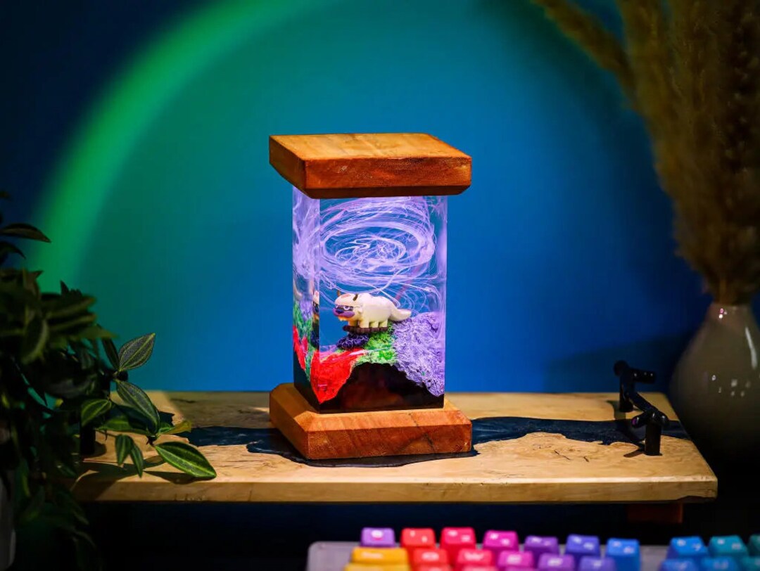 APPA Avatar the Last Airbender Epoxy Resin Wood Lamp Night Light Unique ...