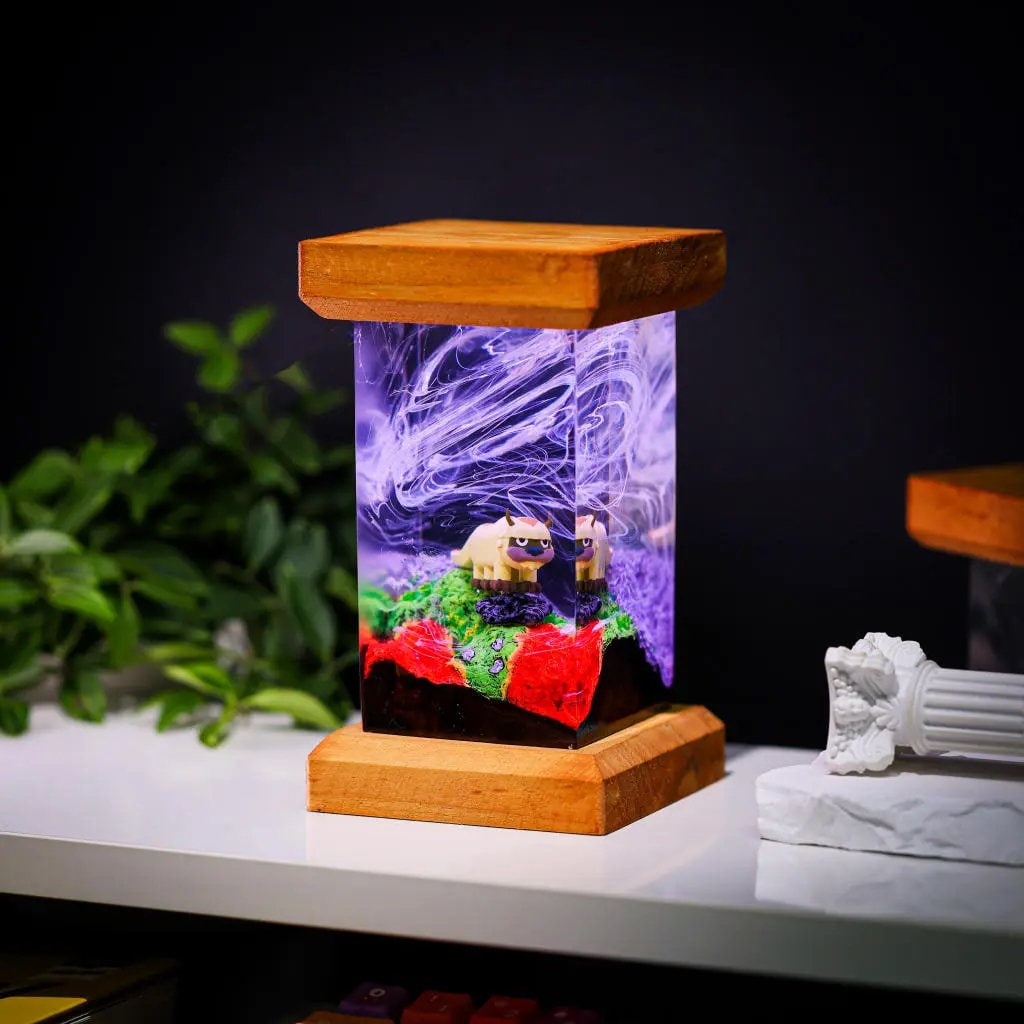 APPA Avatar the Last Airbender Epoxy Resin Wood Lamp Night Light Unique ...
