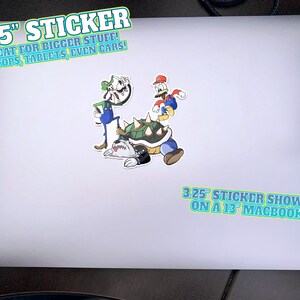 Wario Driving the Bruiser From Mario Kart Sticker on Glossy Vinyl ...