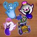 Luigi's Mansion Stickers King Boo, Luigi, Goob Ghost Nintendo Glossy ...