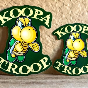 Koopa Troop - Super Mario Bros. Koopa Troopa Glossy Vinyl Sticker ...