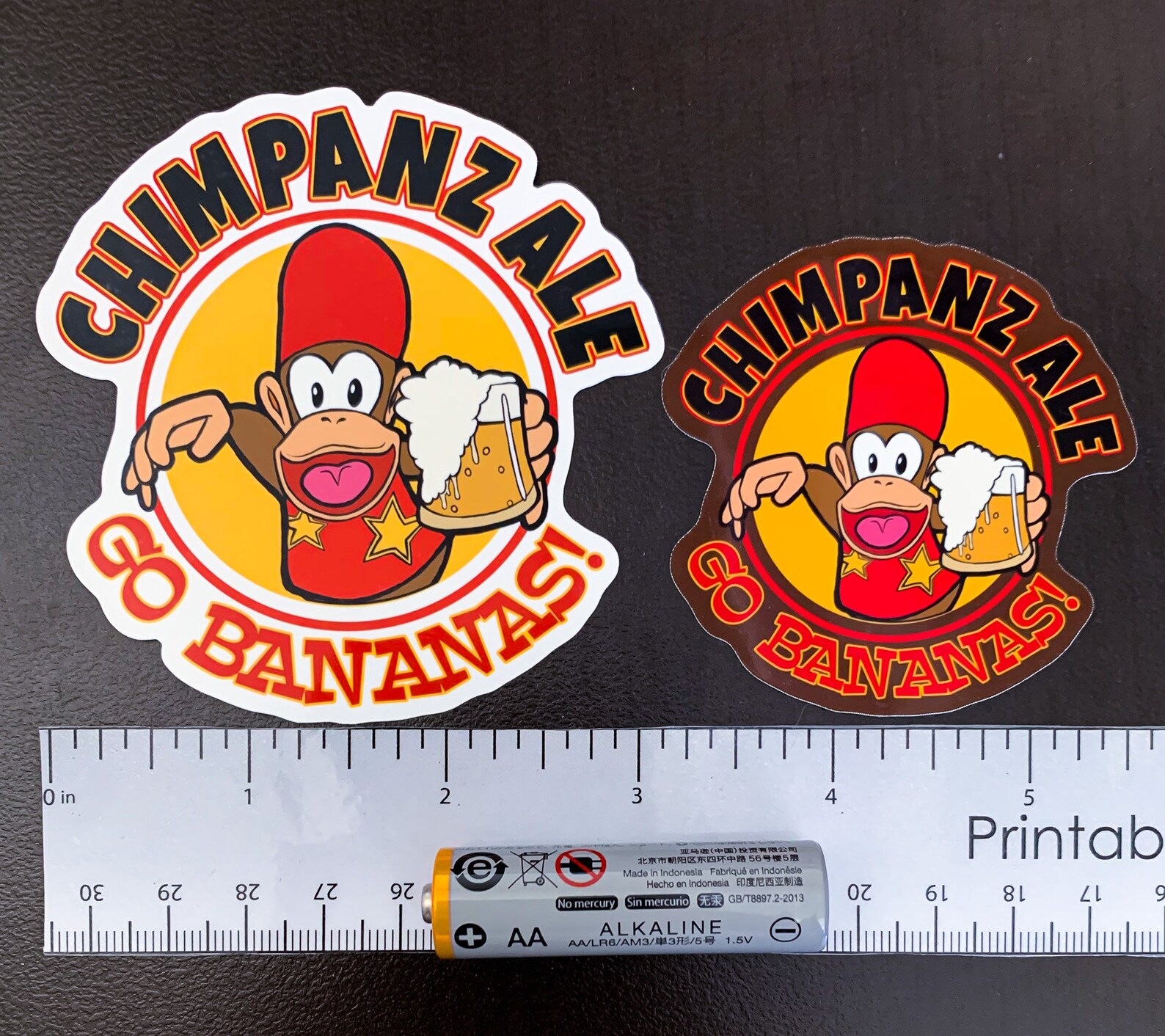 Diddy Kong Chimpanz-ale Logo Sticker on Glossy Vinyl - Etsy