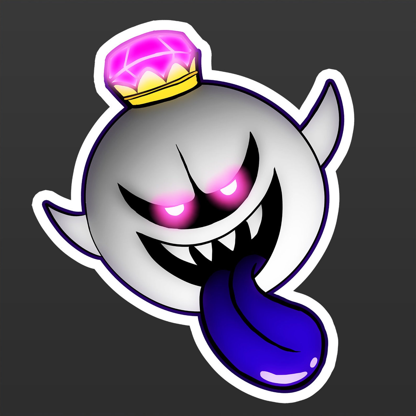 King Boo Luigi's Mansion Version Nintendo Video Games | Etsy