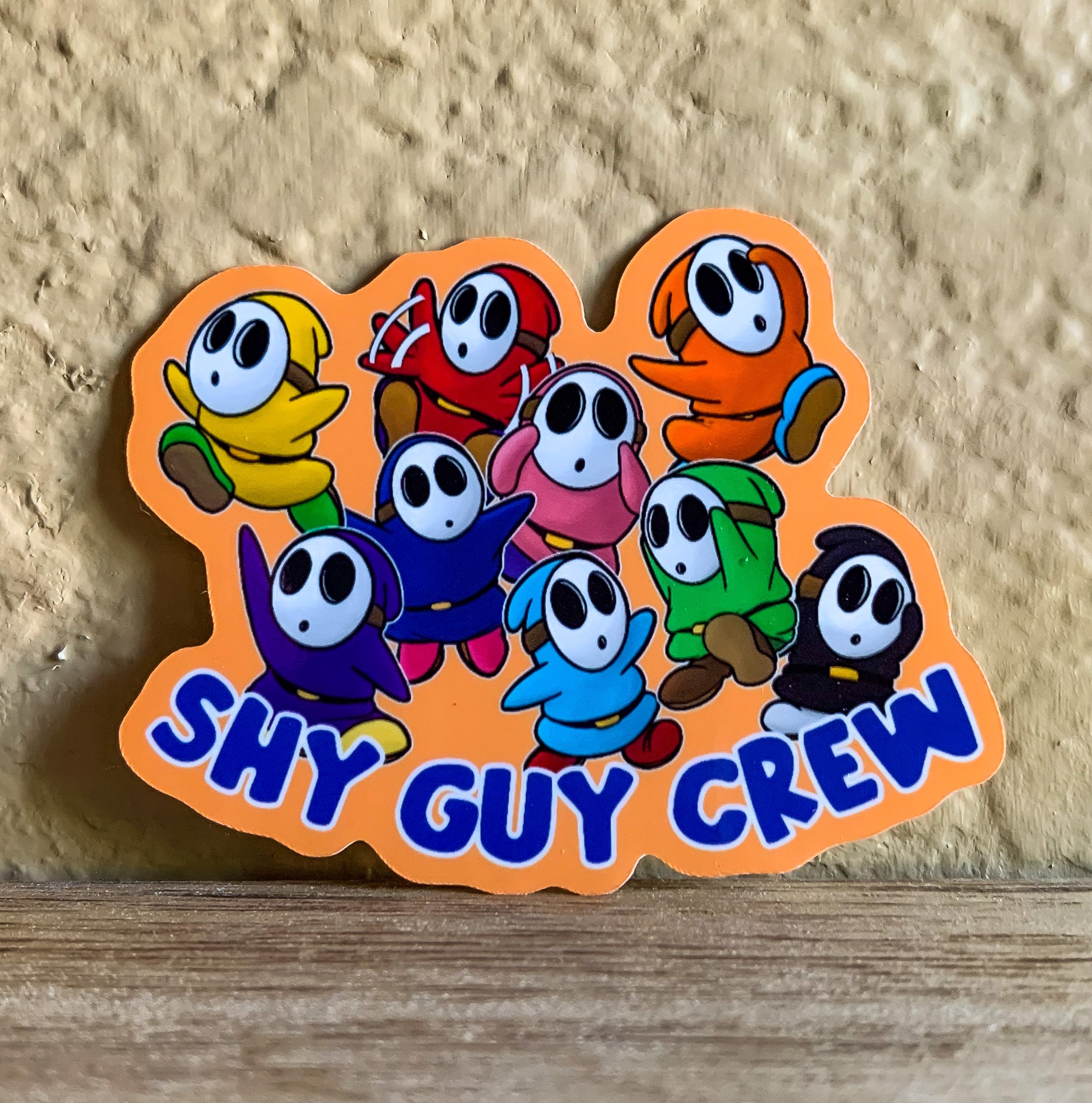 Shyguy "shy Guy Crew" Glossy Vinyl Nintendo Video Game Sticker - Two ...