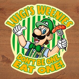 Super Mario Essen & Trinken Logo Sticker Pack #1 - Luigi, Diddy Kong ...