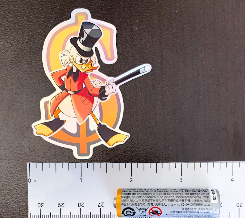 Scrooge Mcduck Ducktales Dollar Sign 3 Holographic Vinyl | Etsy