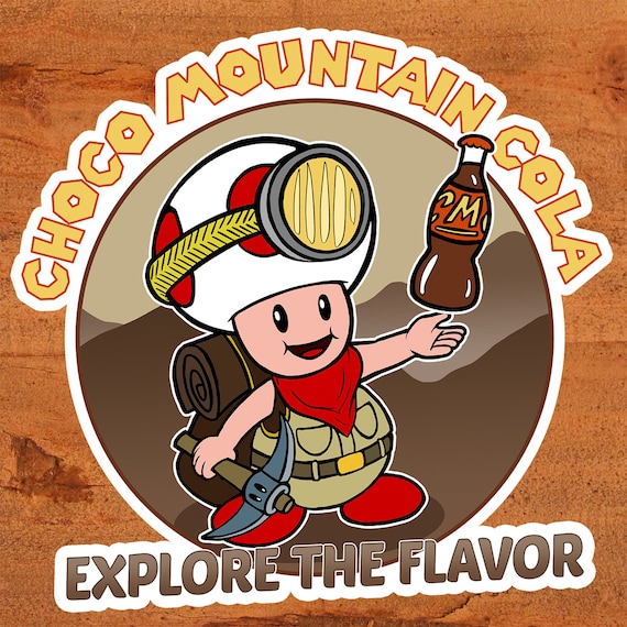 Captain Toad choco Mountain Cola Logo Nintendo - Etsy