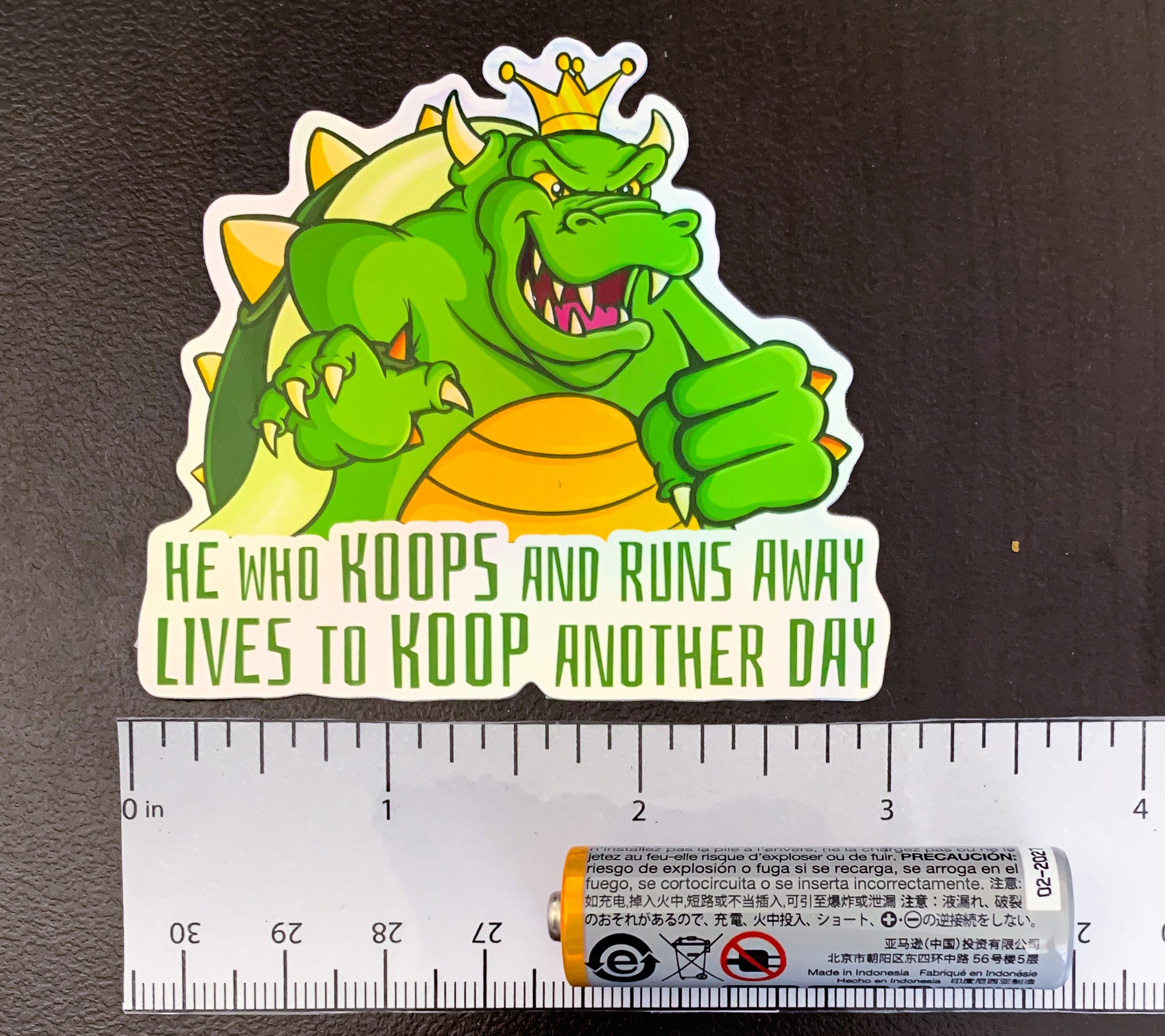 King Koopa he Who Koops and Runs Away Lives to Koop | Etsy